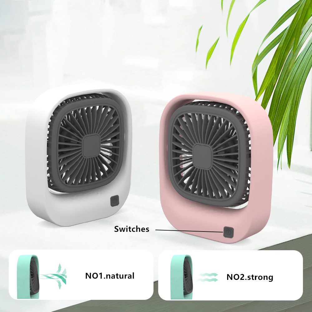 Popcorn Mini Fan Rechargeable Handheld Portable Desktop Fan Low Noise ...