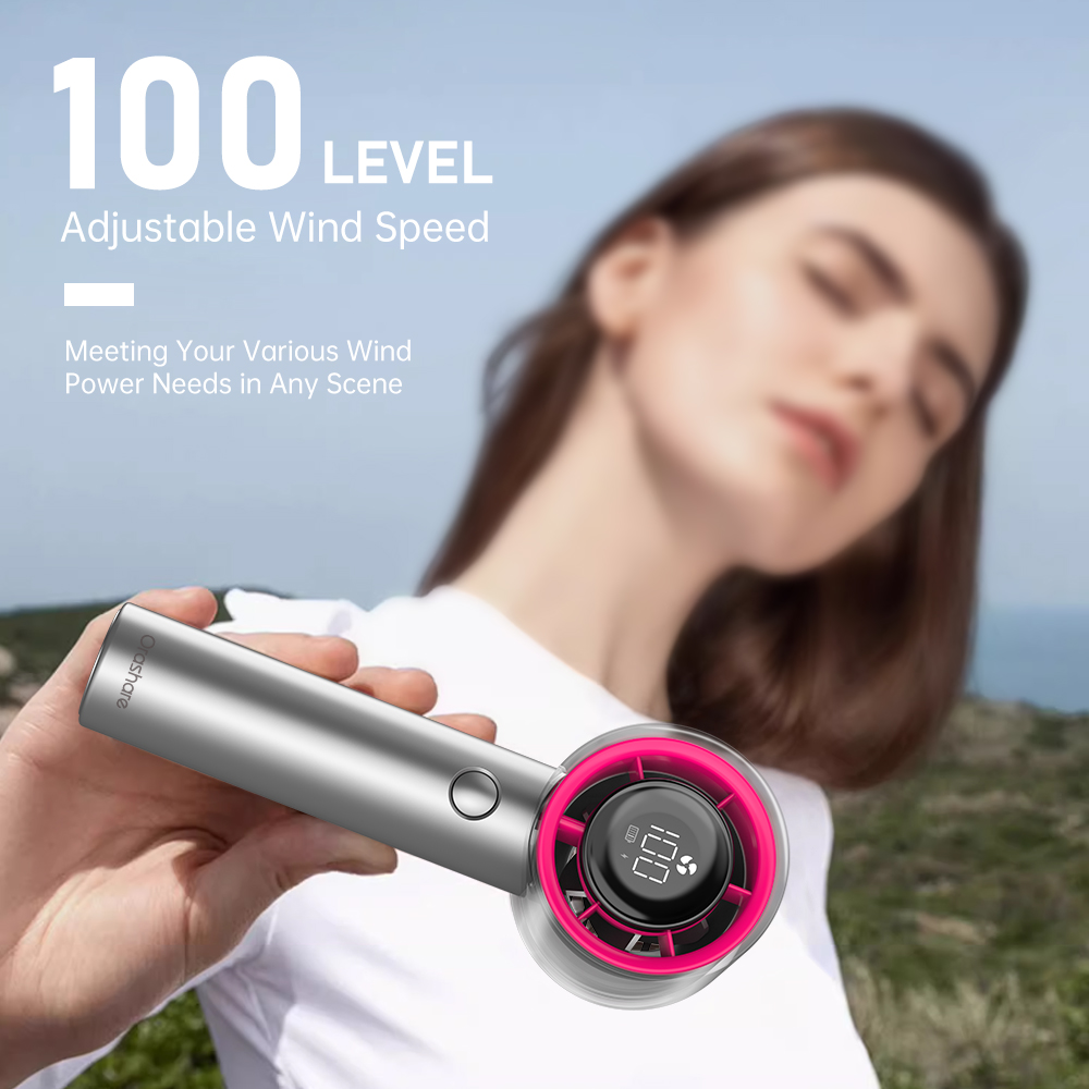 Orashare HF04 Mini Fan Rechargeable High Speed Turbo Strong Wind 5 Gear ...