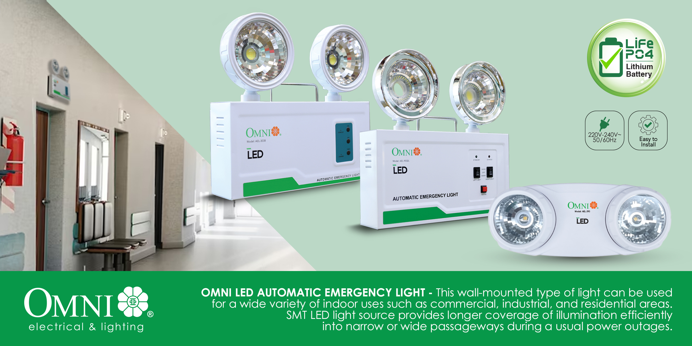 OMNI Automatic Emergency Light - AEL-9032L | Shopee Philippines