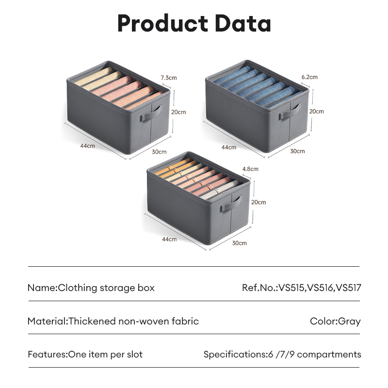 Deli VS508 Clothes Box Compartment Wardrobe Organizers 1PCS | Shopee ...