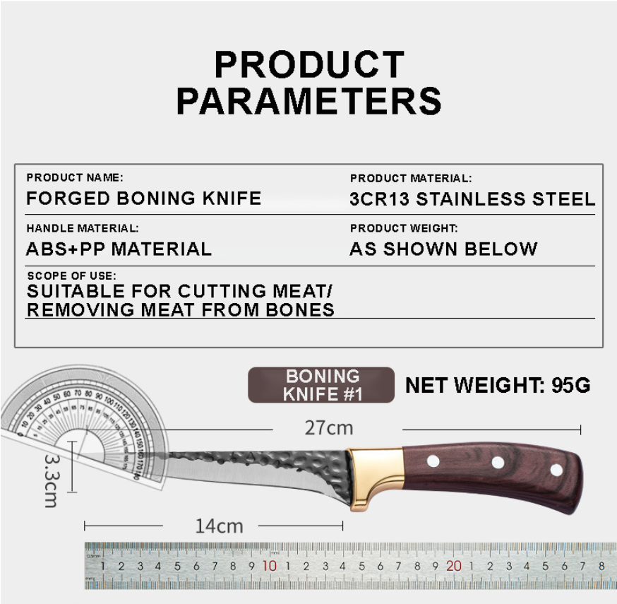 Original Boning Knife High Carbon Steel Forged Kitchen Butcher Special ...