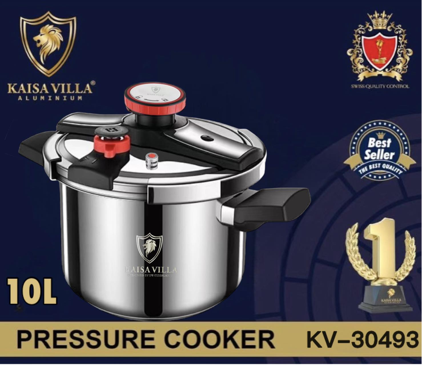 Kaisavilla New Stainless steel safe and fast cooking pressure cooker (6L,8L,10L,12L,15L ...