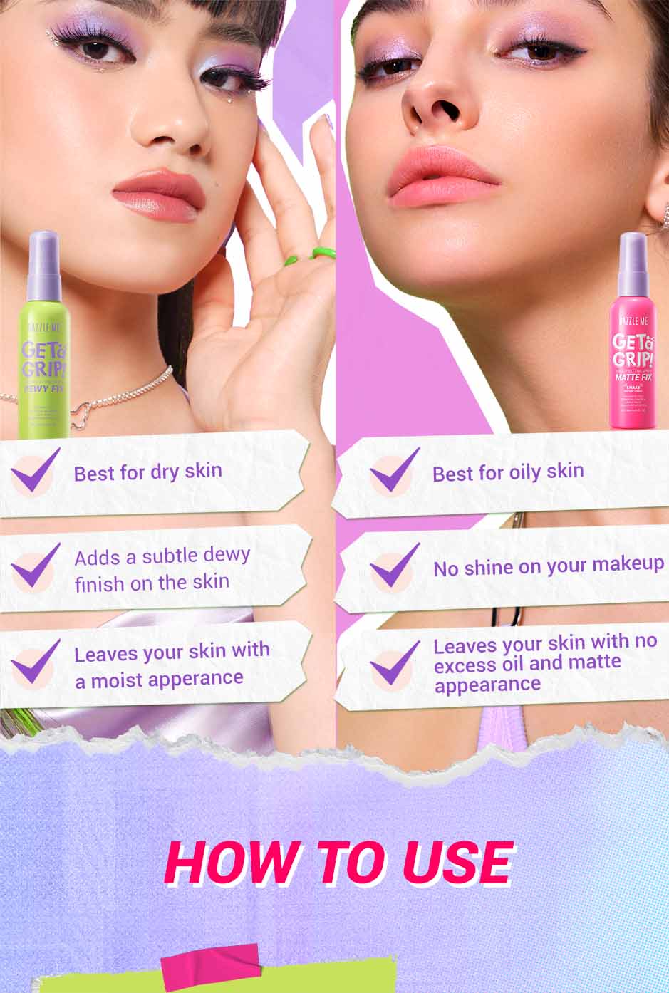 MOST LOVED! | DAZZLE ME Get a Grip! Makeup Setting Spray Matte Fix 60ml ...
