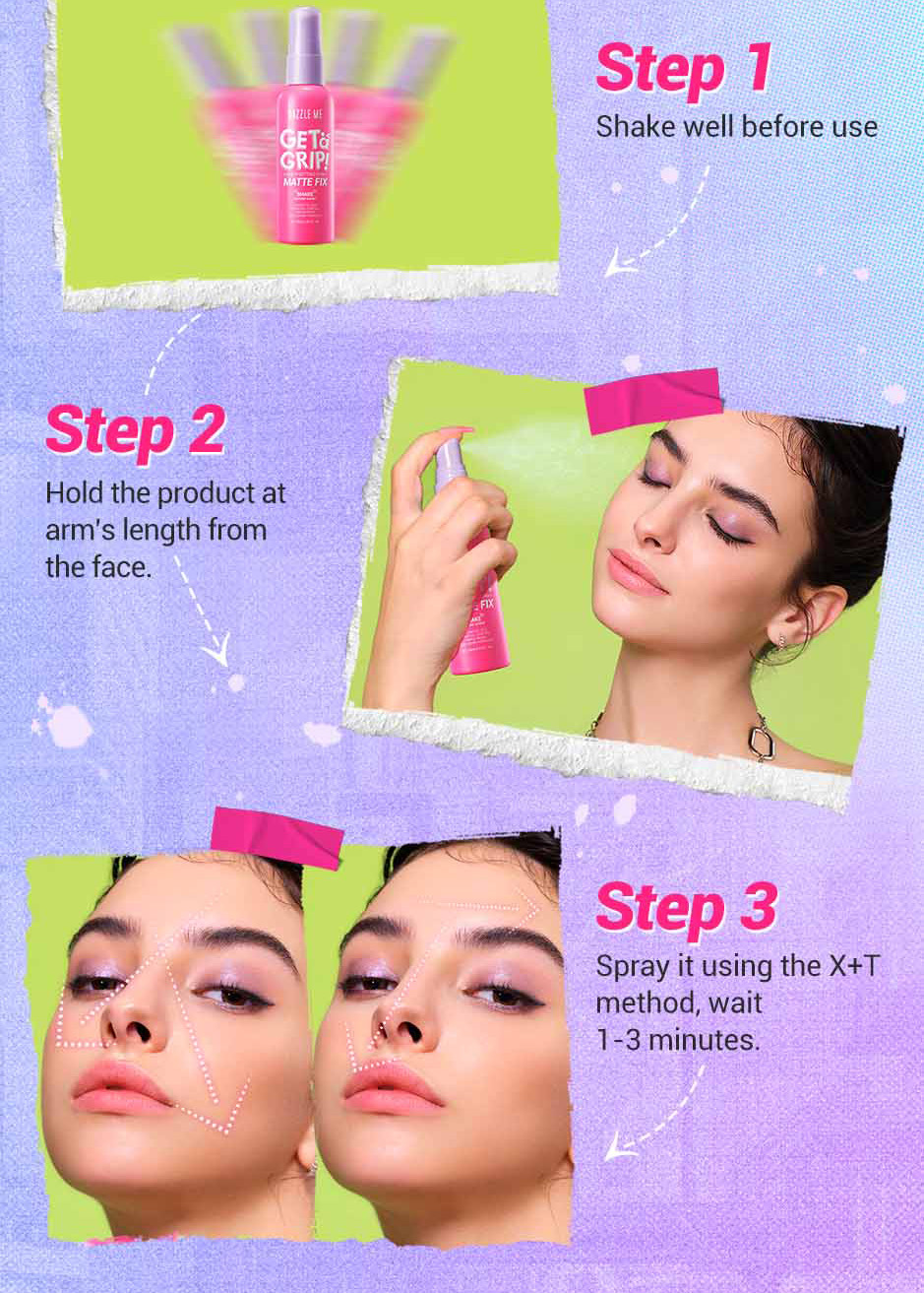 MOST LOVED! | DAZZLE ME Get a Grip! Makeup Setting Spray Matte Fix 60ml ...