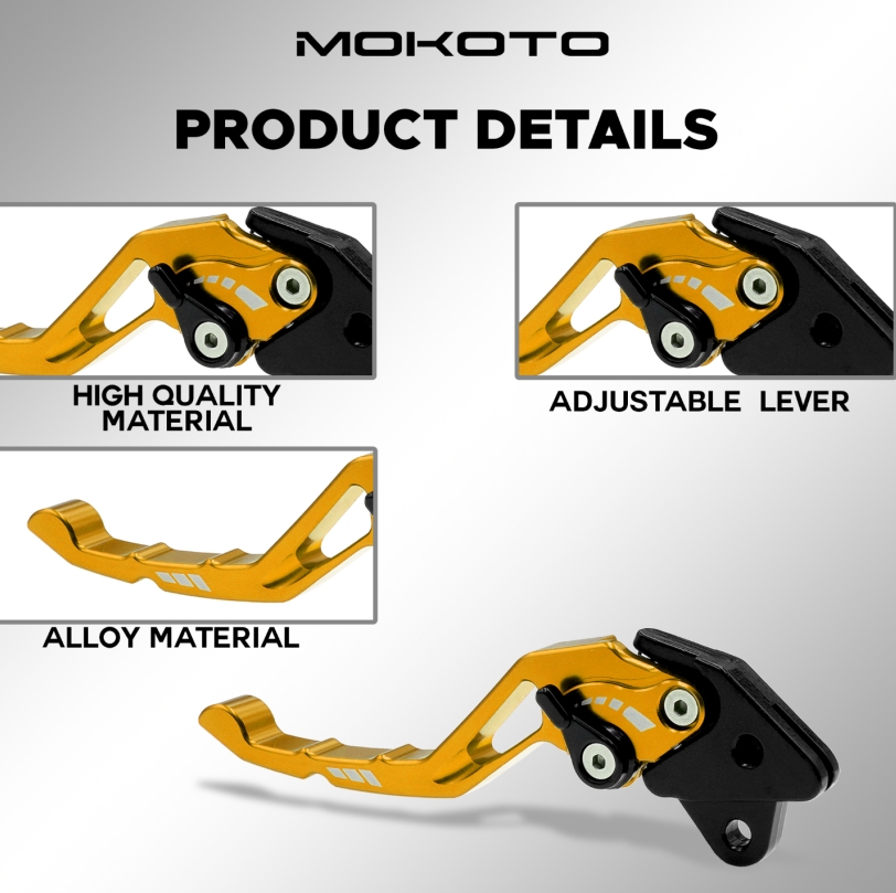MOKOTO CLICK V2 / CLICK V3 COMBI CNC ALLOY BRAKE LEVER SET FOR HONDA ...
