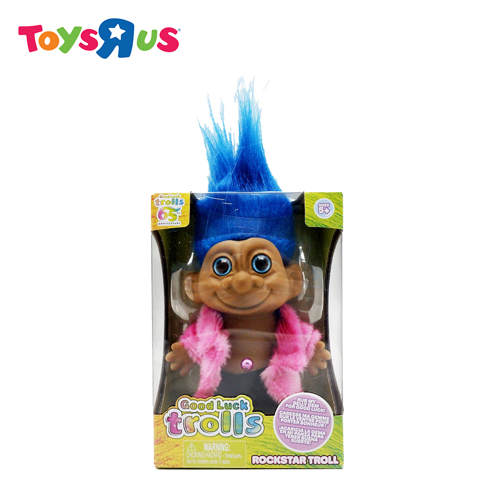 Good Luck Trolls 65th Anniversary 4-Inch Doll - Rockstar Troll | Shopee ...