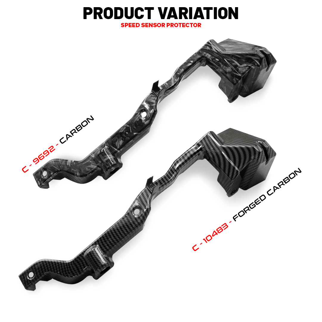 MOKOTO BEAT FI V1 / V2 SPEED SENSOR PROTECTOR COVER CARBON / FORGED ...
