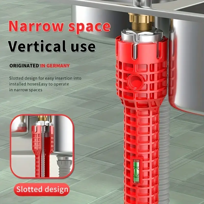 8-in-1 Flume Wrench Set Sink Repair & Faucet Plumbing Tools Multi ...