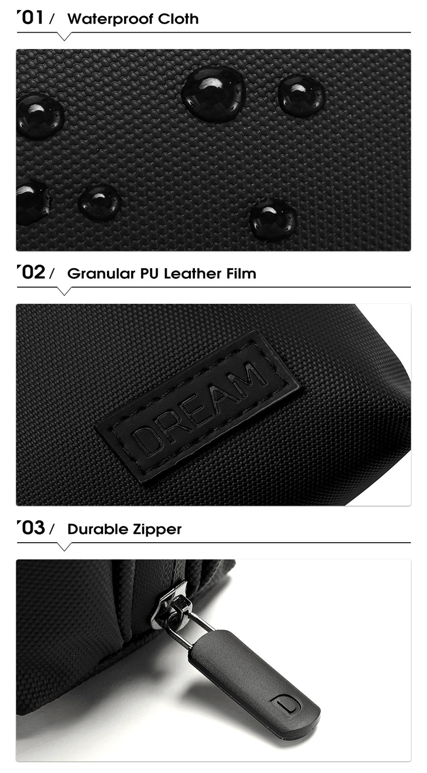 High quality portable PU waterproof material multifunctional storage ...