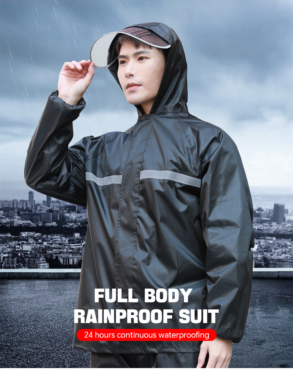Rain Coat For Motorcycle Kapote Waterproof Adult RainCoat Outdoor ...