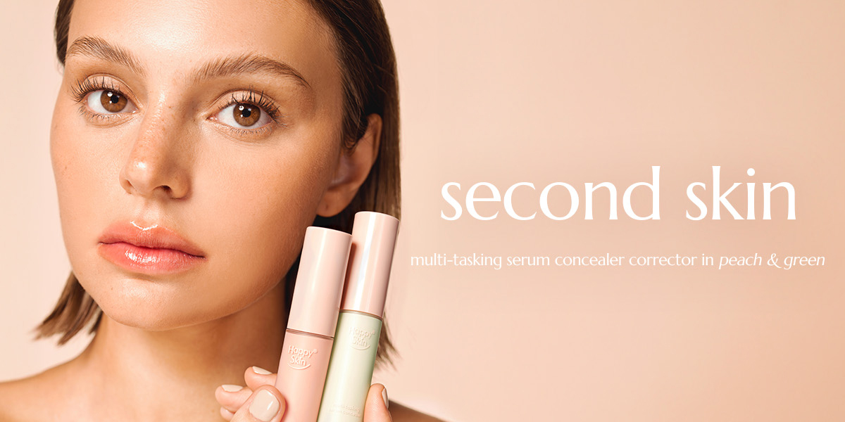Happy Skin Second Skin Multi-Tasking Serum Concealer in Medium Beige ...