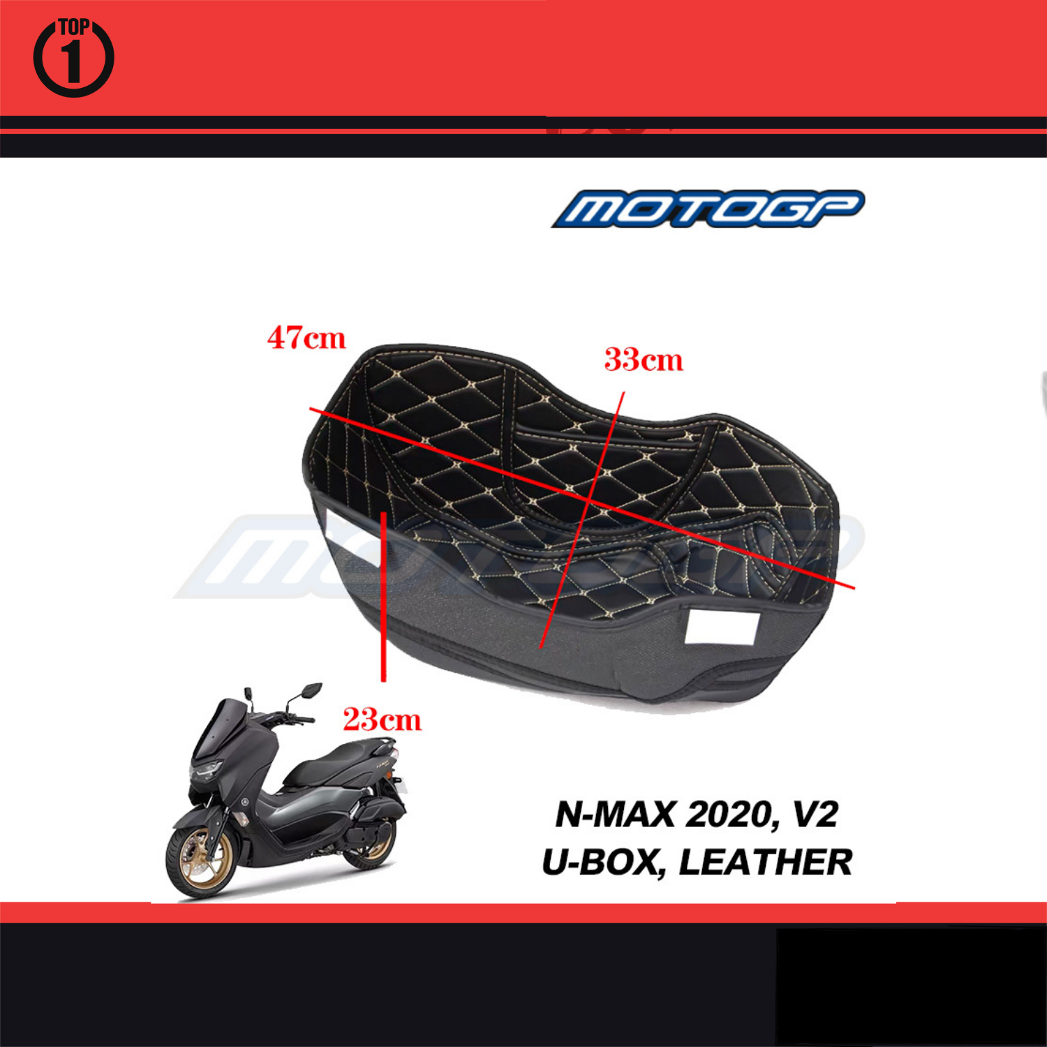 1 pc New Nmax V2 Compartment UBOX Inner Leather Cover Easy Installation ...