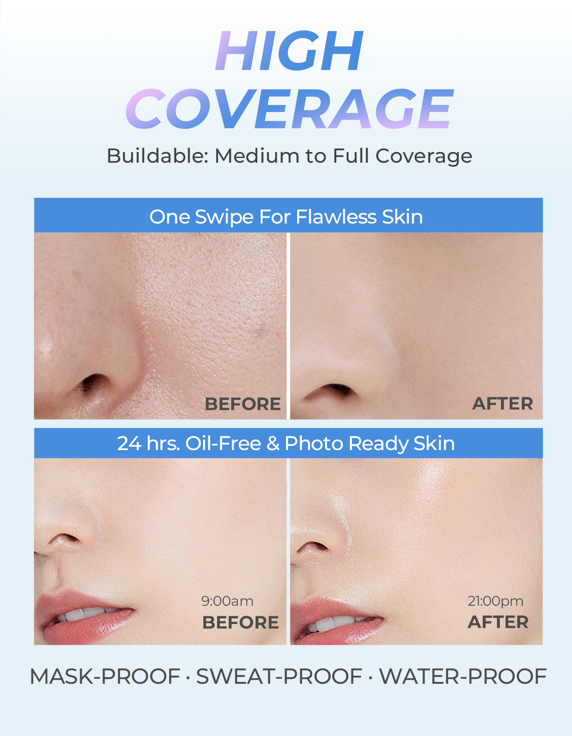 Y.O.U Flawless Base 2 in 1 Bundle | CT Skin Tint + Lock Mist | 24H Oil ...