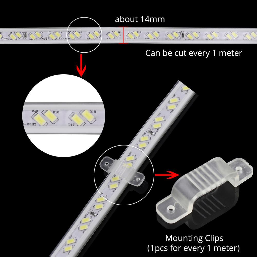 Led Lights 220v Led Strip Light Indoor&Outdoor Waterproof Heavy Duty ...