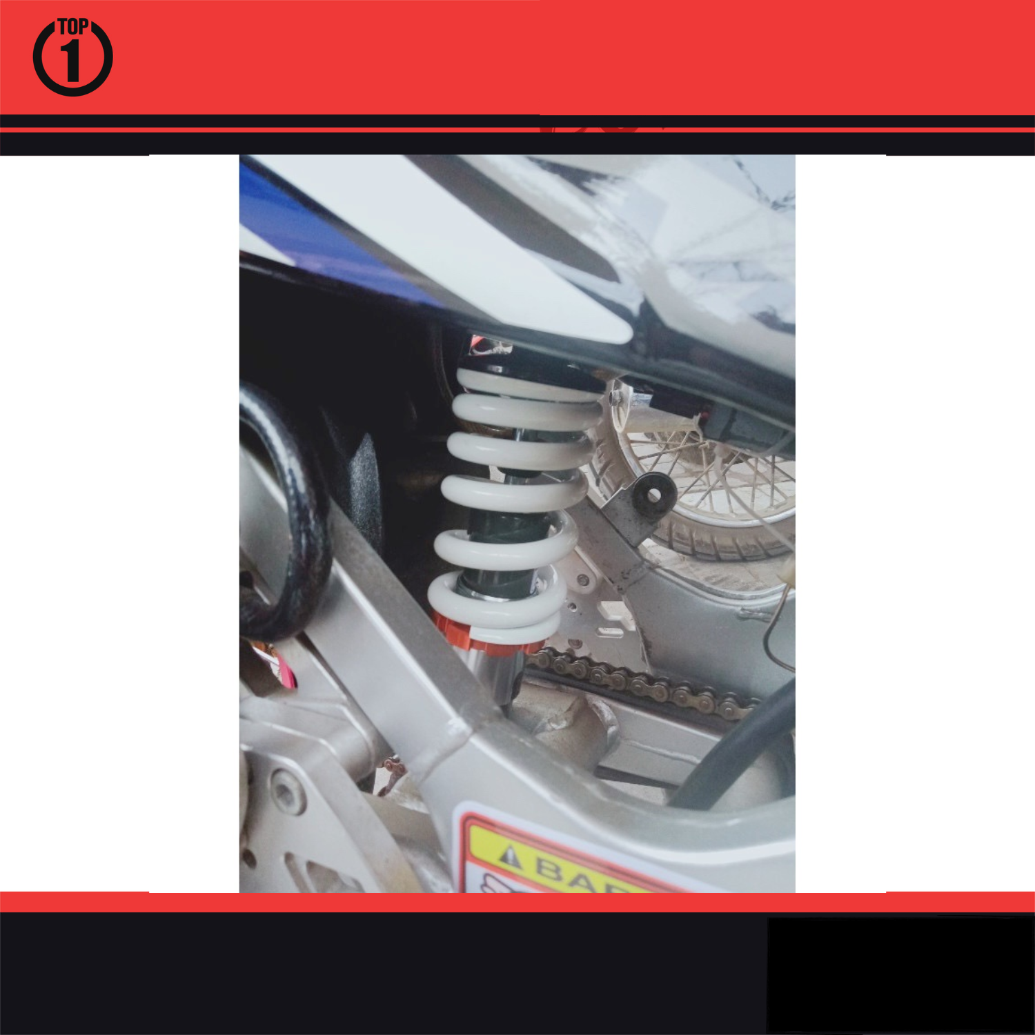 Top1 PH Rear Mono Shock Absorber 290mm For Suzuki Raider 150 Raider J ...