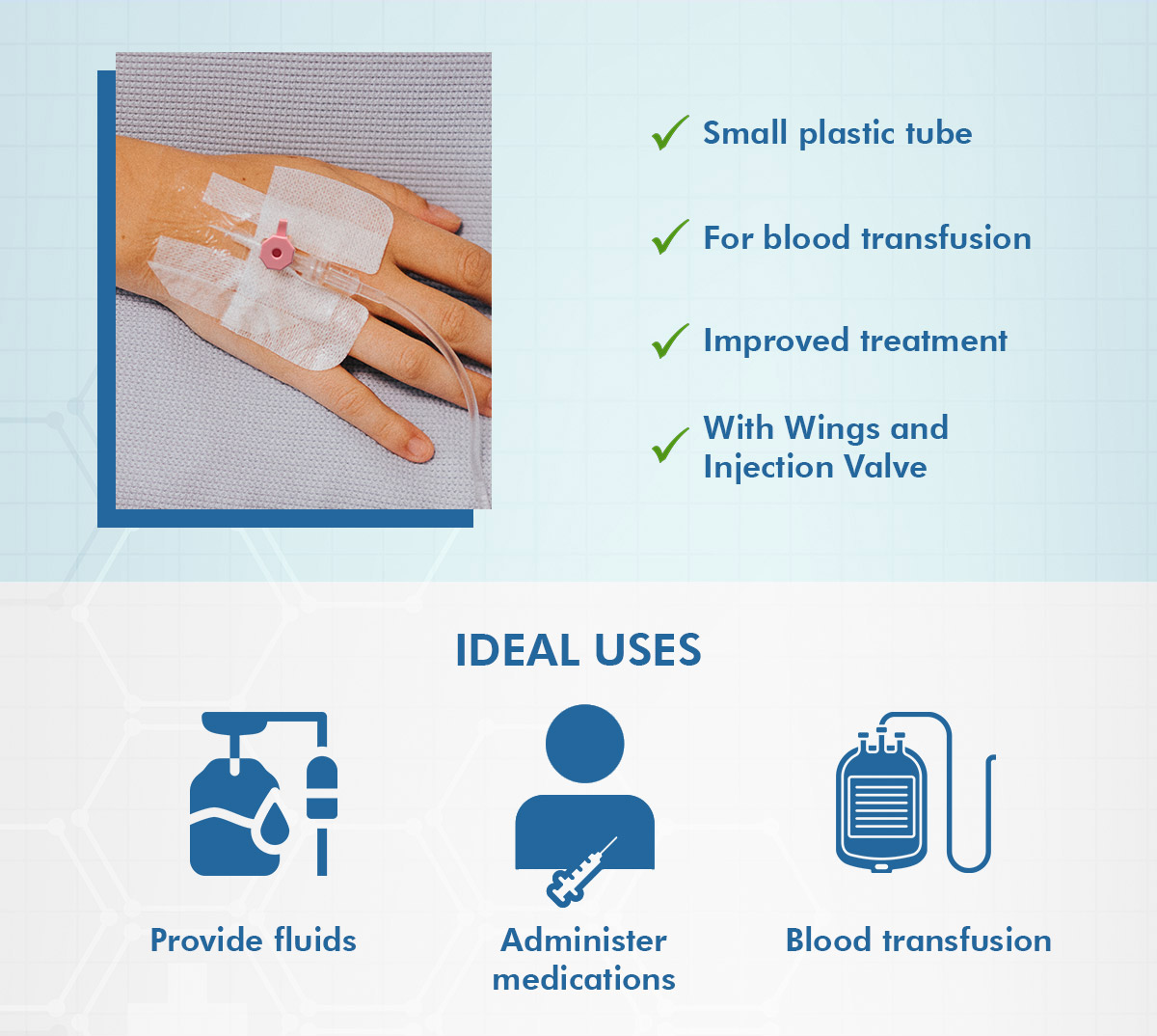 Primaflon IV Cannula with Wings and Injection Valve - Available in G18 ...