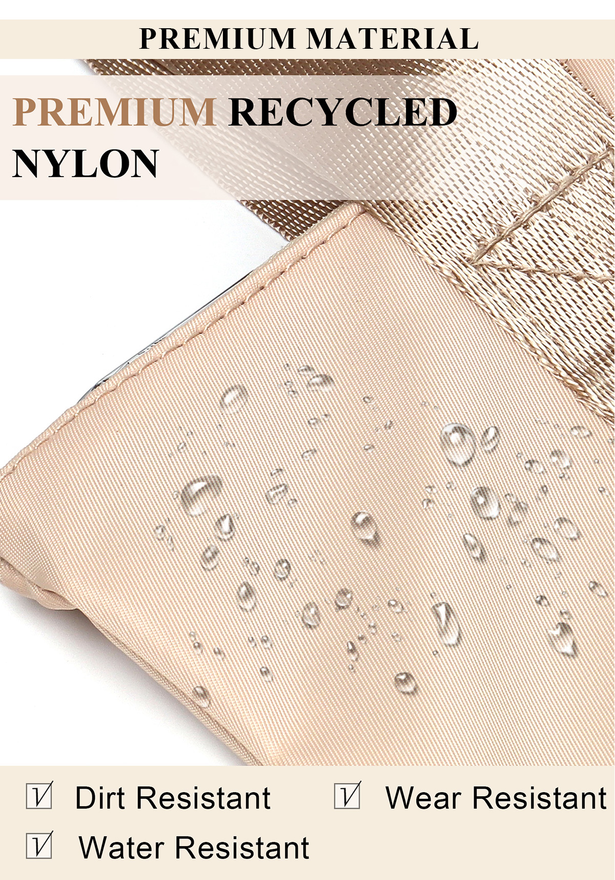 MICHAELA Re-Nylon Tote Bag Spacious for 13'' Laptop Folder Zip Totes ...