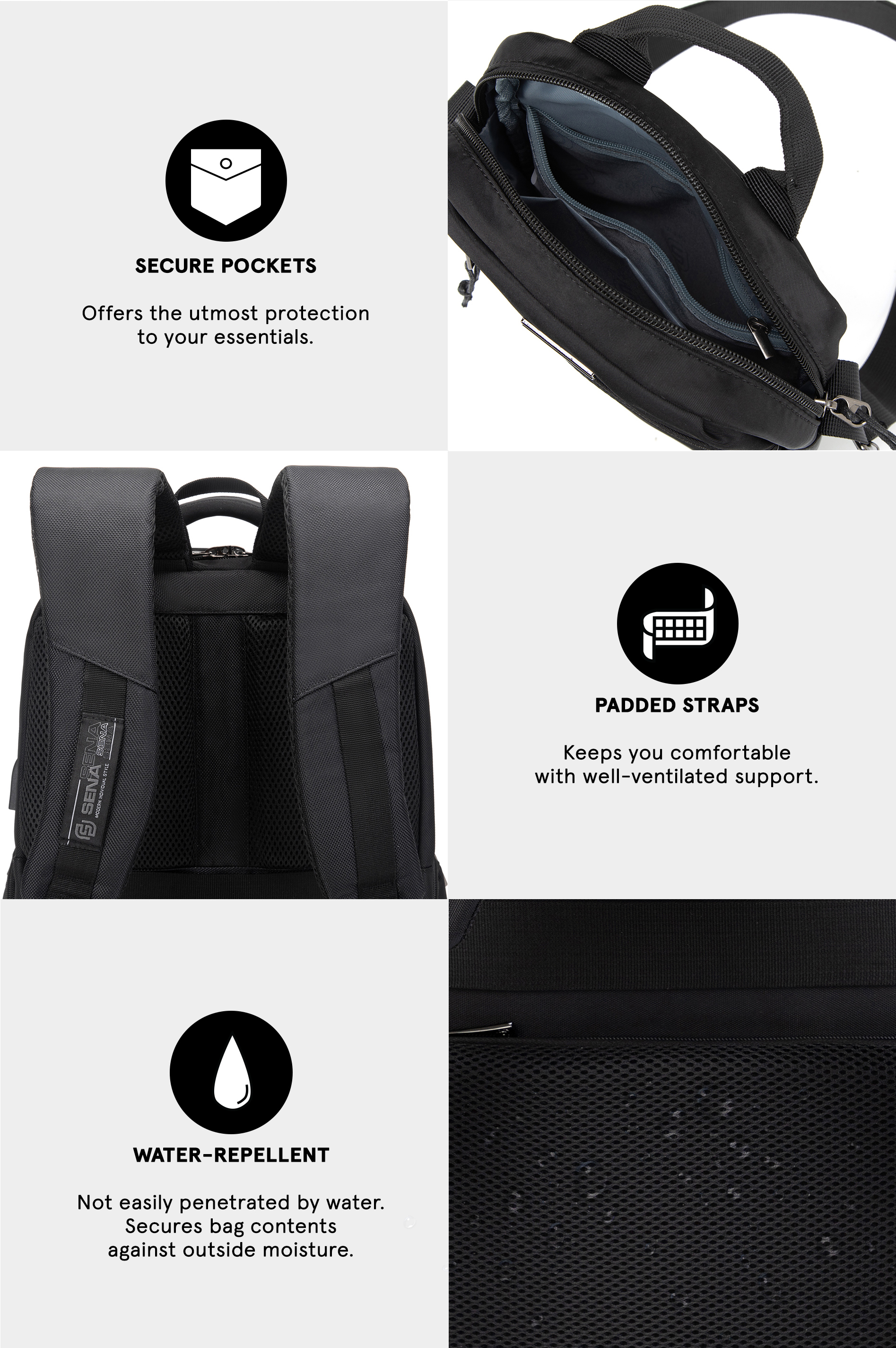 SENA-1986 Laptop Backpack Plain | Shopee Philippines