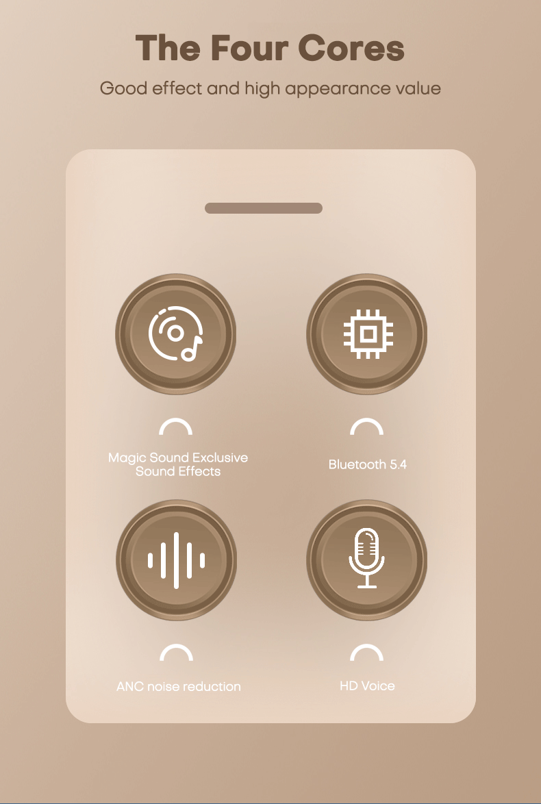 Monster XKT27 Bluetooth 5.4 Earphones HD Call Noise Reduction Large ...