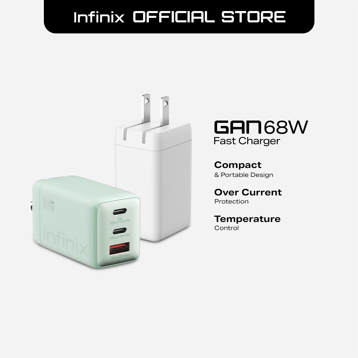 Infinix Gan 68W Fast Charger | Shopee Philippines