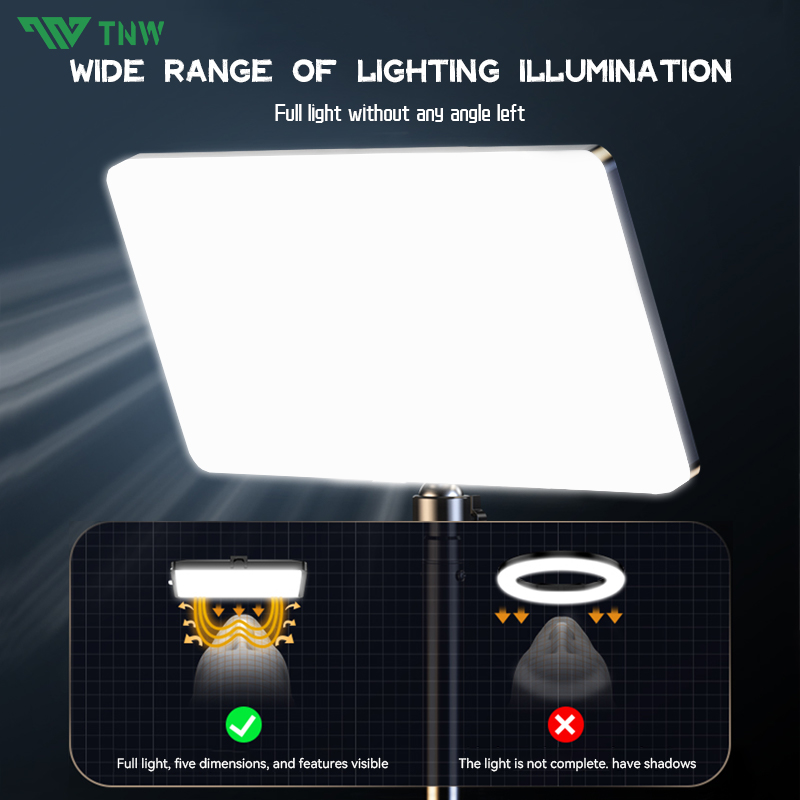 TNW 11 inch LED Video Panel Light Photography Lamp Studio Lighting With ...