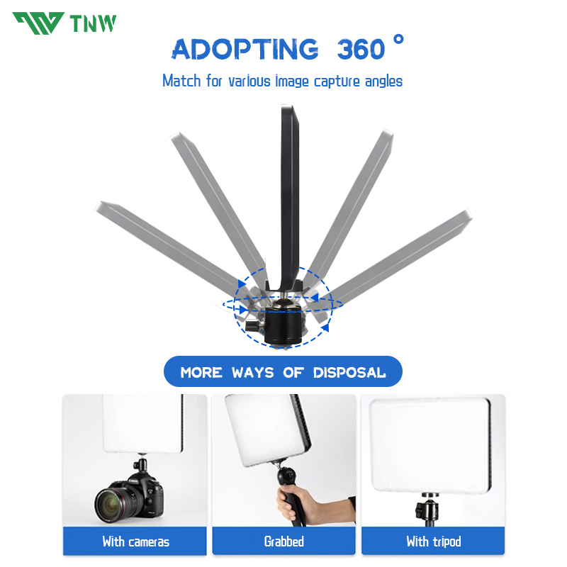 TNW 11 inch LED Video Panel Light Photography Lamp Studio Lighting With ...