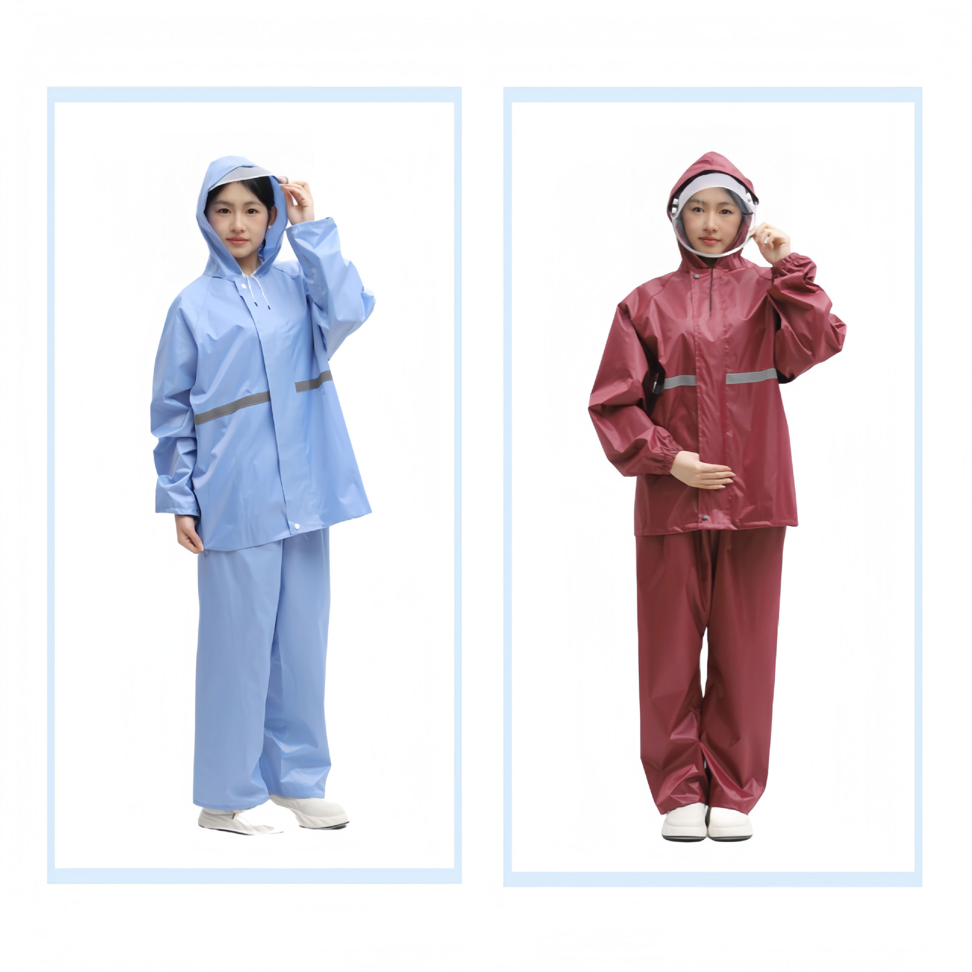 Raincoat Rain Pants Suit Men And Women's Full Body Rainstorm Proof ...