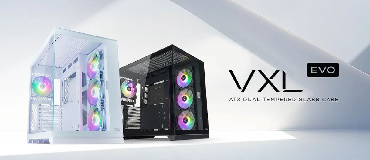 Tecware VXL EVO ATX - 3x 120mm (Rev) Fans + 120mm Omni link aRGB fans ...