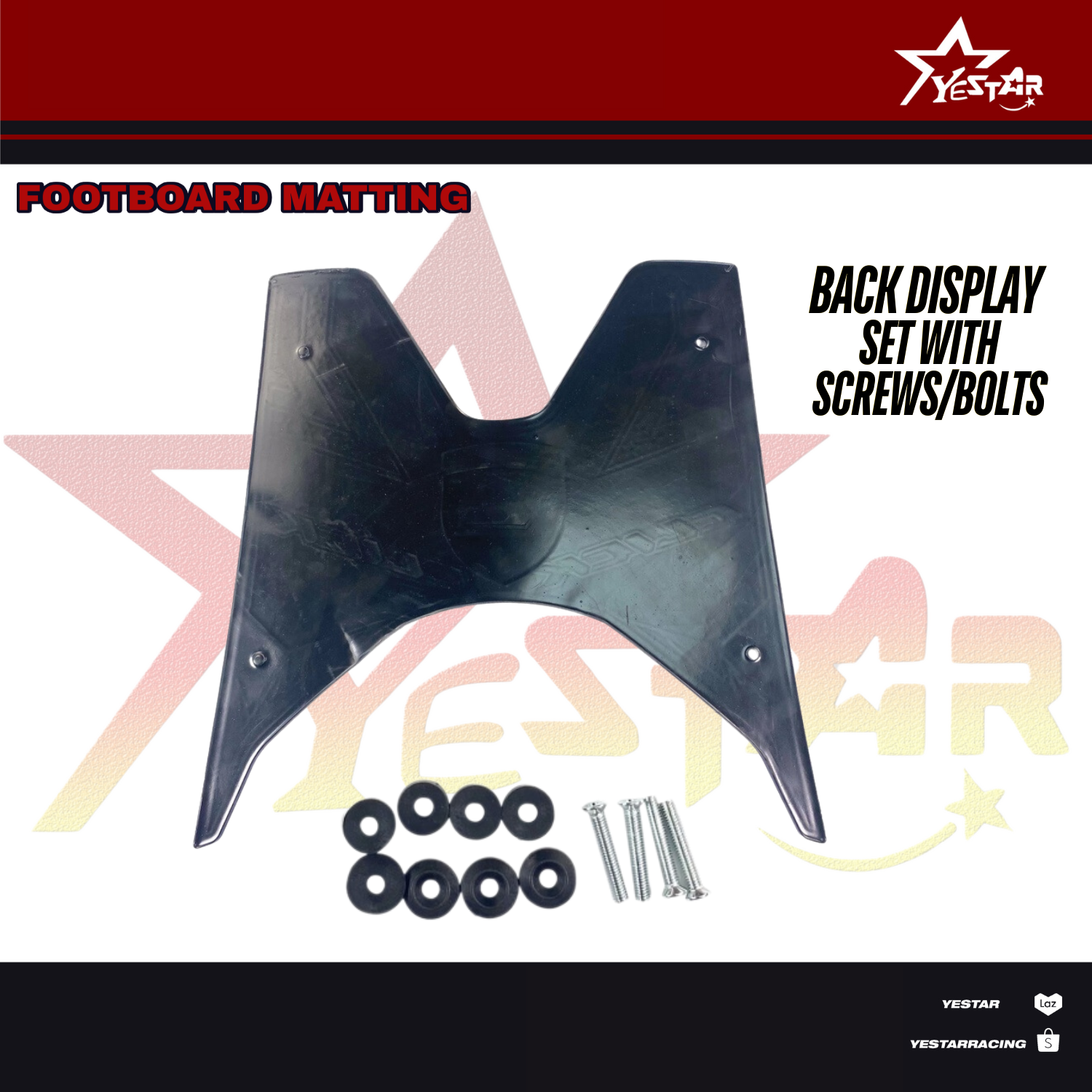 Yestar Set FootBoard Matting For Honda Click 125i 150i V2 With Complete ...