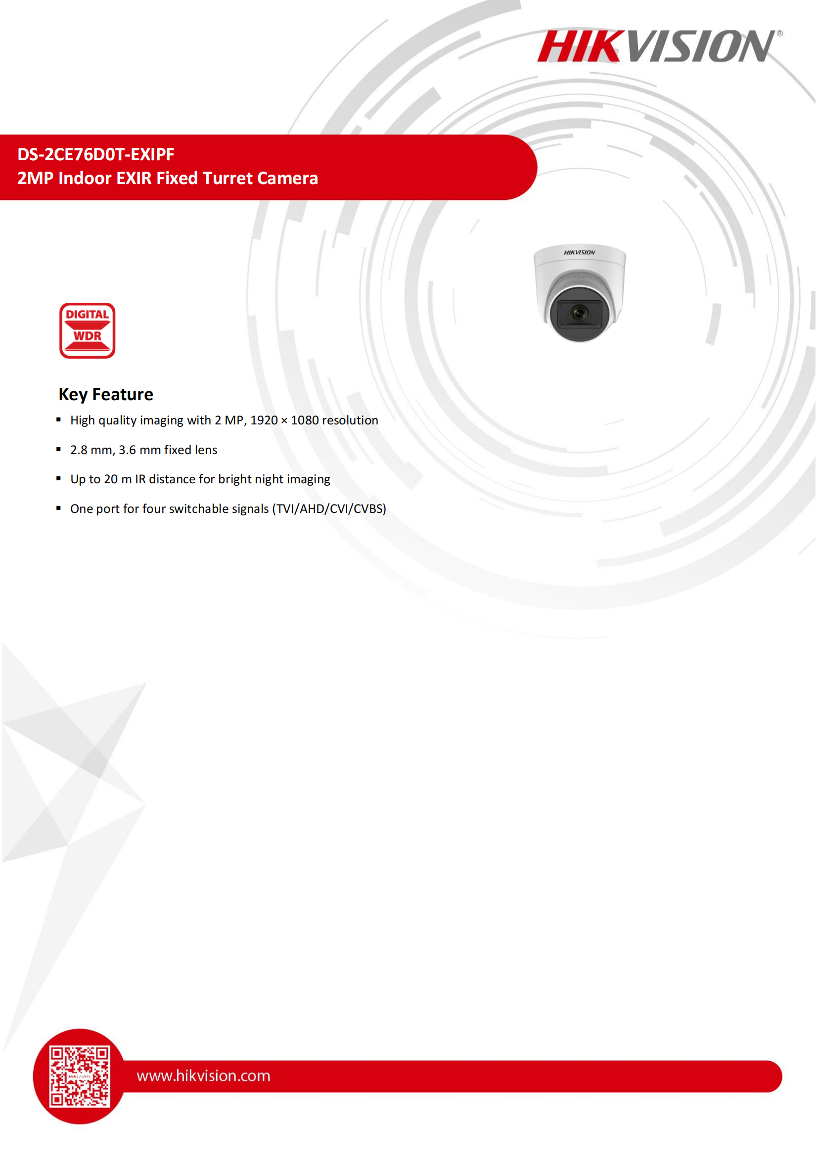 Hikvision 2MP CCTV Package 4CH 8CH Built in SSD storage for EDVR CCTV ...