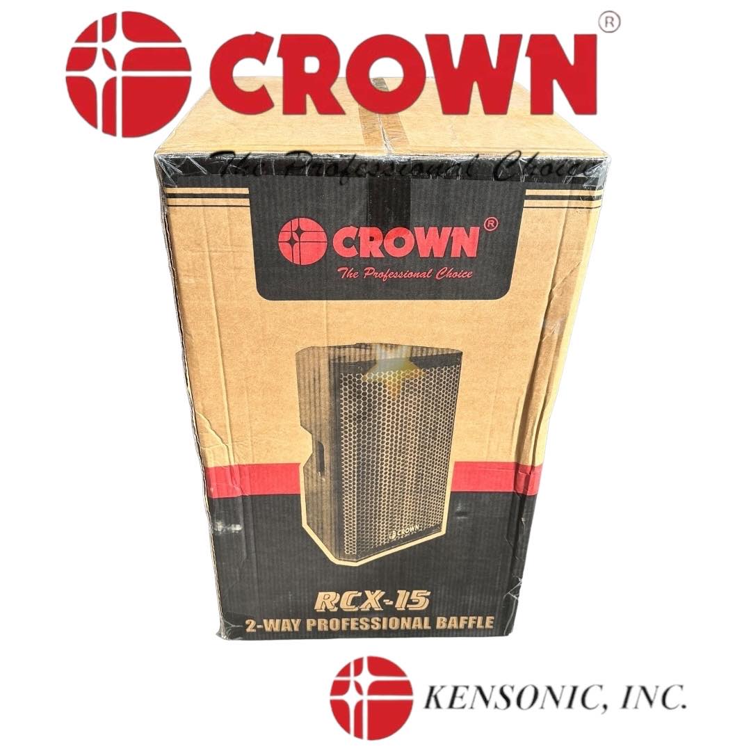 Original Crown 1pc RCX-15 15 Inch Professional Baffle 2200 Watts PMPO ...