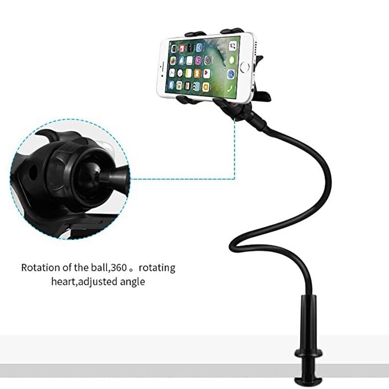 360° Rotation Clip Lazy Bed Hand Phone Holder Stand Desktop Stand Mount ...