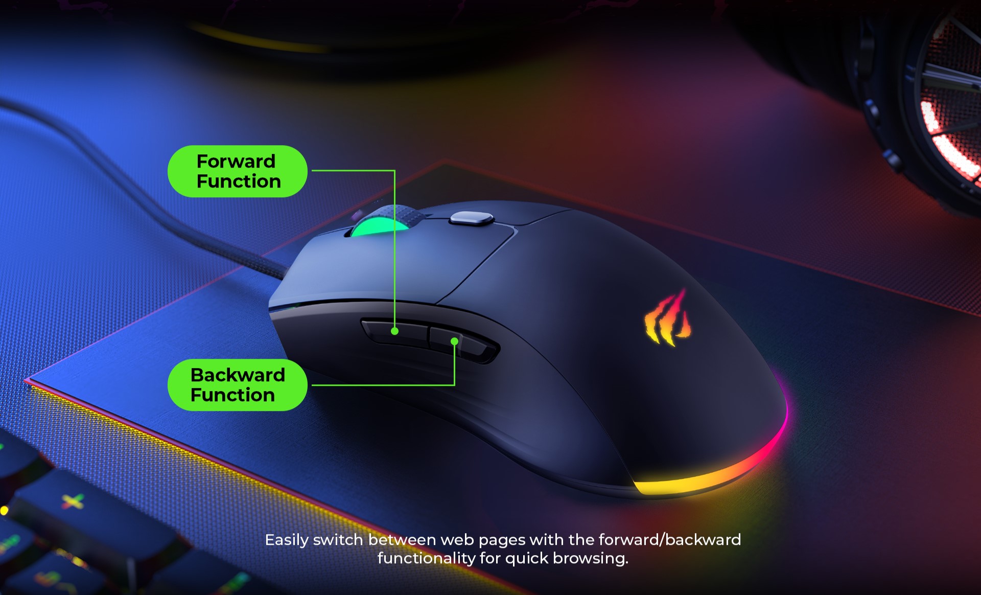 Havit Astrid MS1030 || RGB Backlit Gaming Mouse || Black | Shopee ...