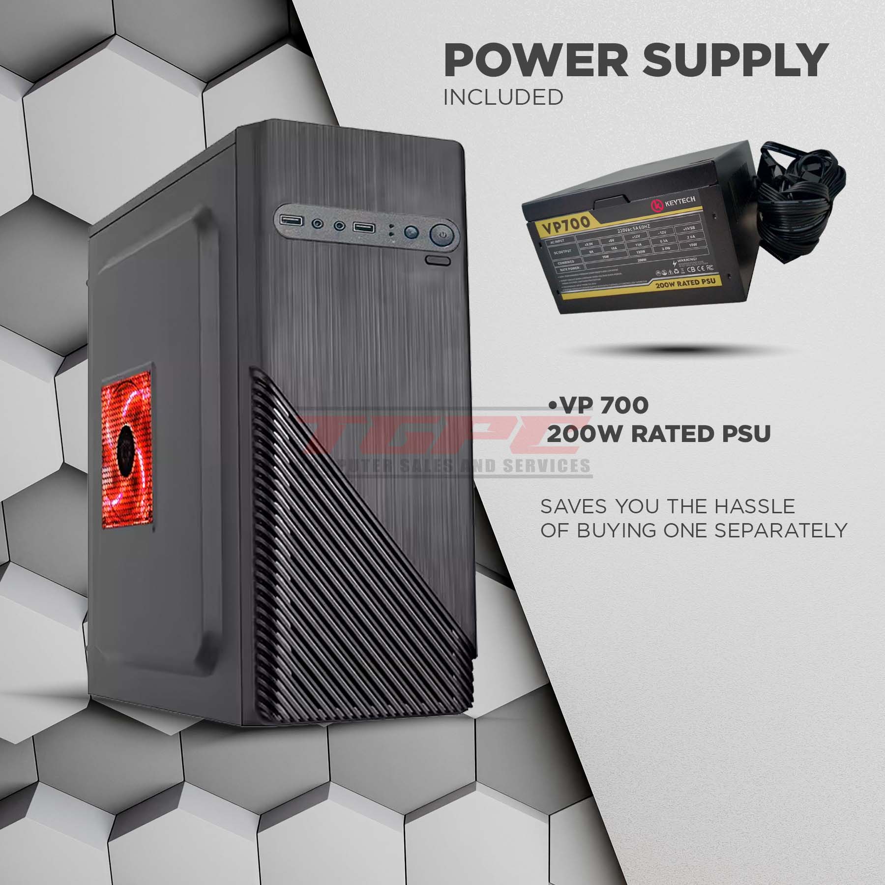 Keytech K6 Micro Atx Standard Case With Power Supply | Shopee Philippines