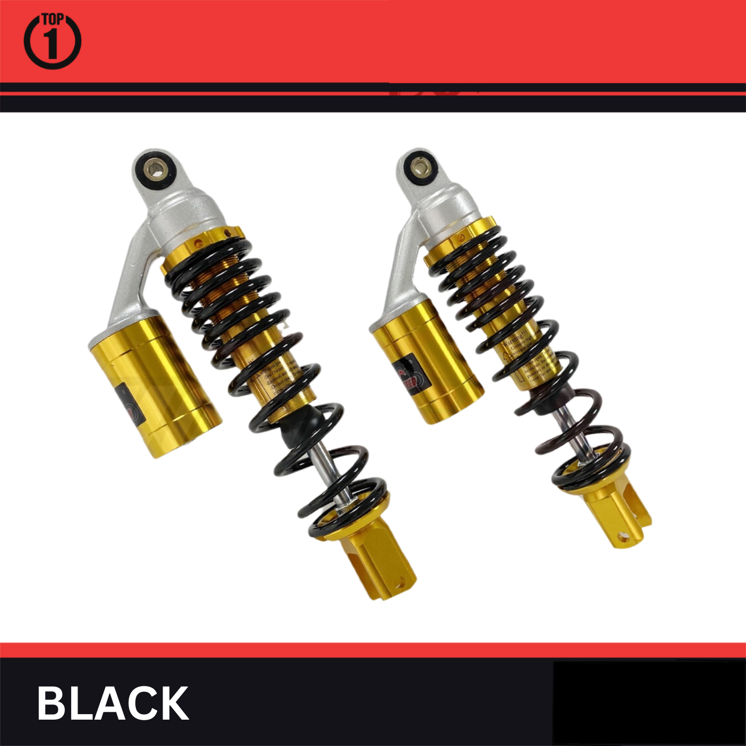 Top1 Motors Rear Dual Shock Absorber with Gas Tank 295mm Nmax Aerox PCX ...