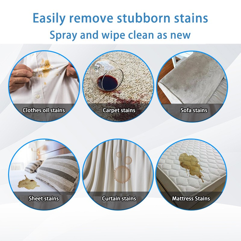 Sofa Cleaner 520ml Sofa Stain Remover No Washing Foam Cleaner Spray Sterilizing Carpet Clean ...