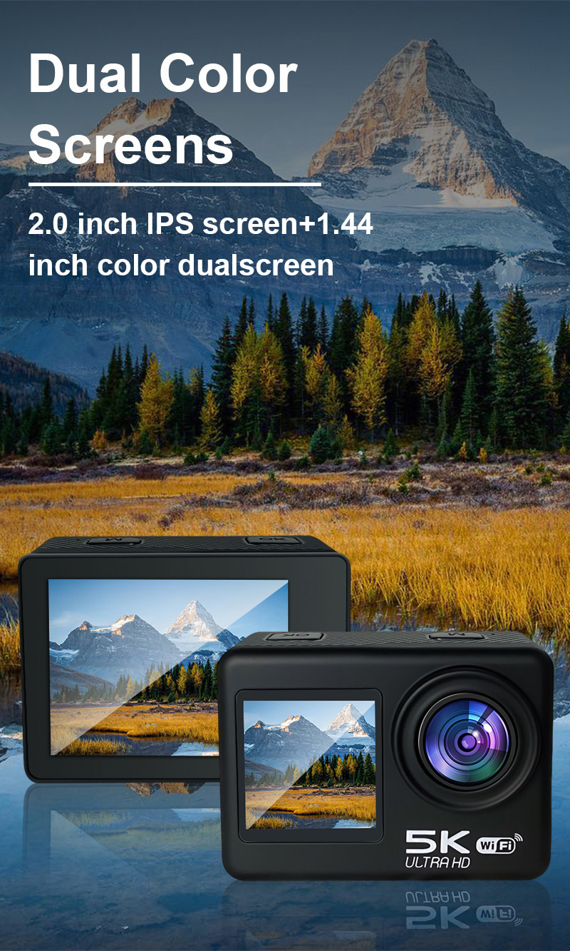 V380 A11 PRO Sports Camera 5K HD Action Camera Underwater 30M ...