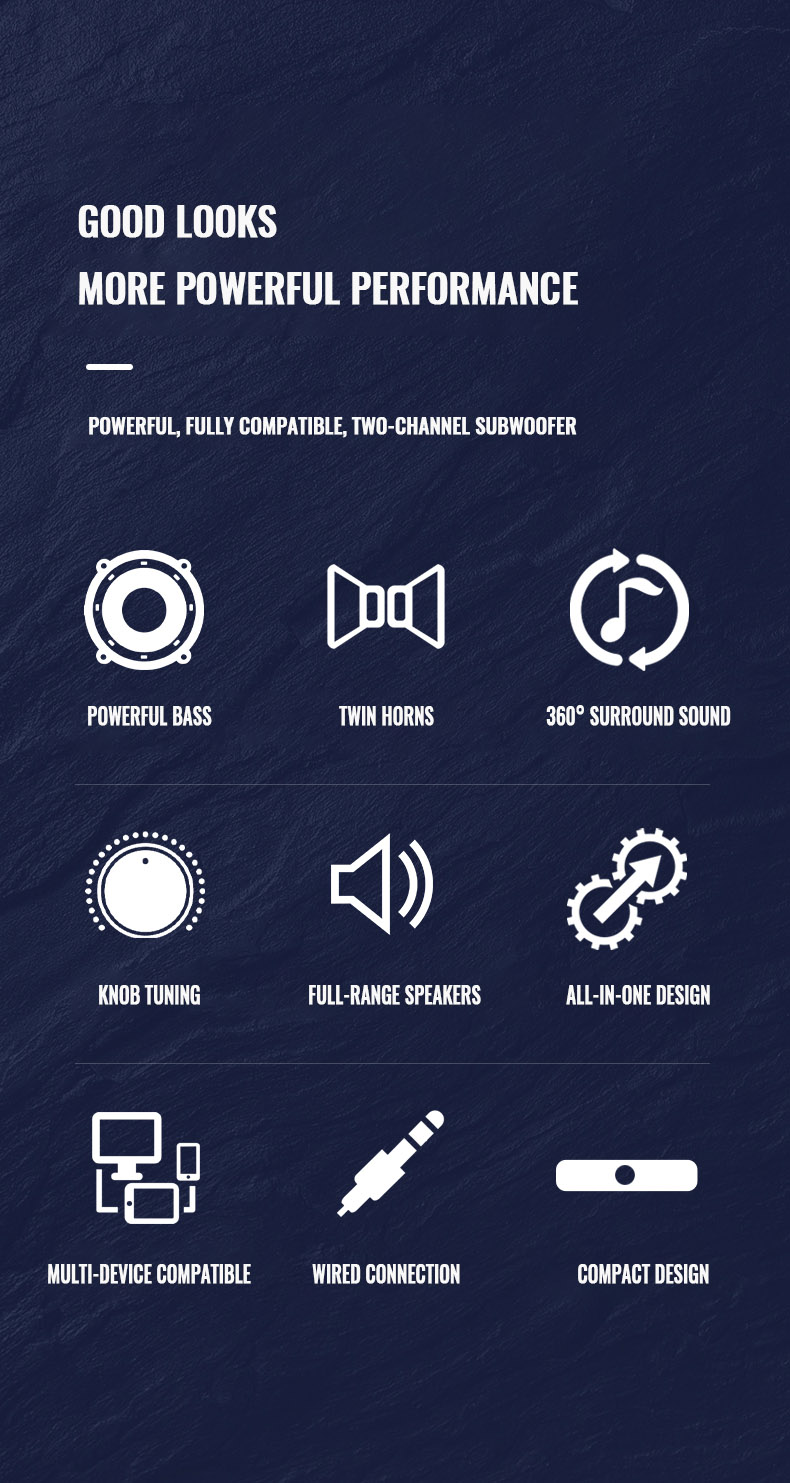 Centrix sales.Multi-Media Soundbar Wired Speaker Plug And Play With 360 ...