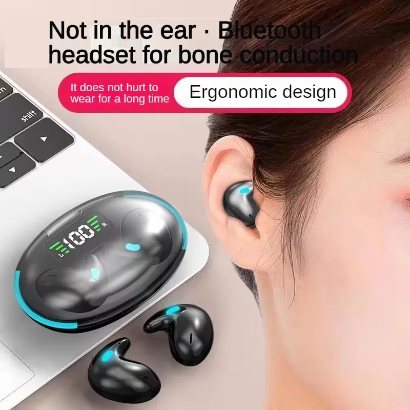X55 Portable Wireless Bluetooth 5.3 Sleeping Earbuds Waterproof HiFi ...