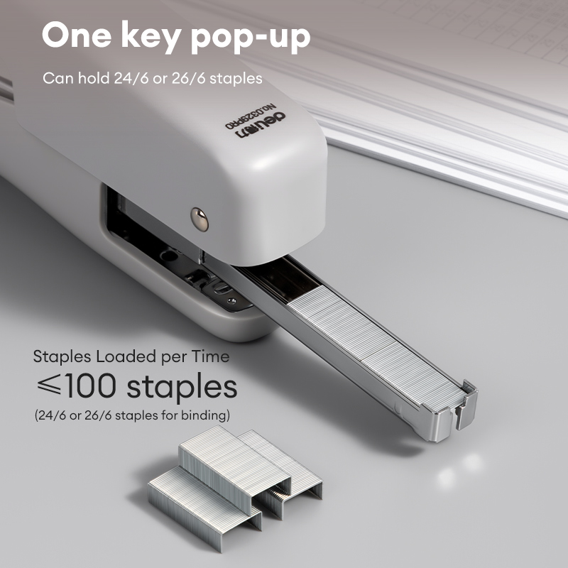 Deli Hand-held Labor-saving Stapler 24/6 26/6 Heavy Duty Stapler For ...