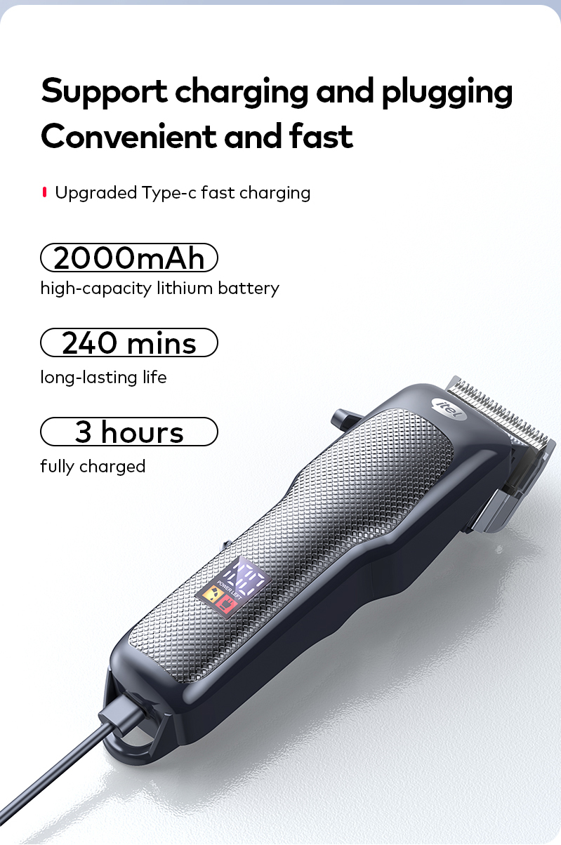 itel Multi-functional Hair Clipper Haircut Kit 6500RPM 2000Mah Type-C ...