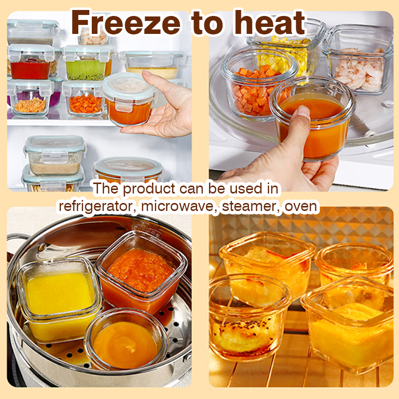 2/3 Grids Thickened Leak Proof Microwave Safe Food Crisper High ...