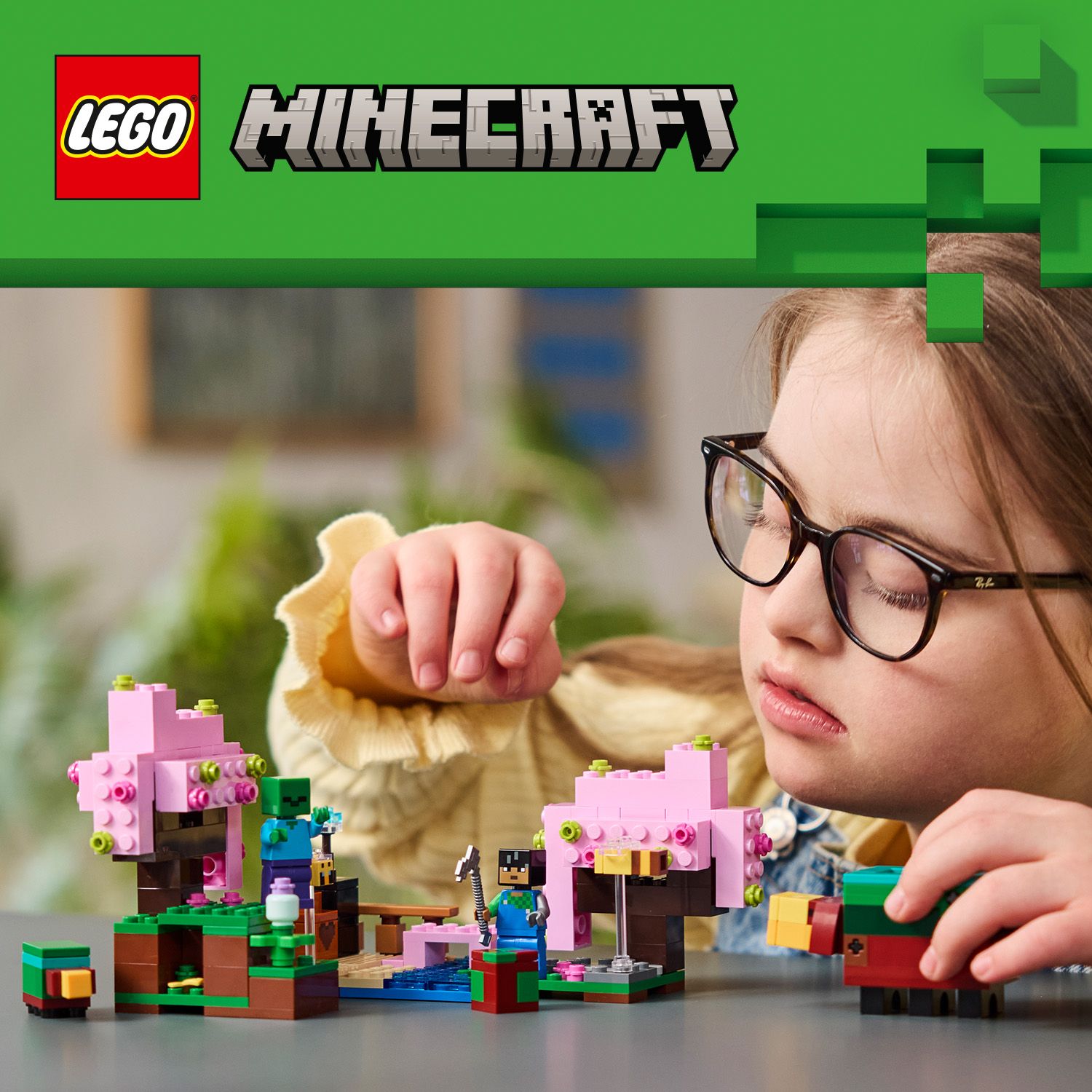 LEGO Minecraft 21260 The Cherry Blossom Garden (304 Pieces) | Shopee ...