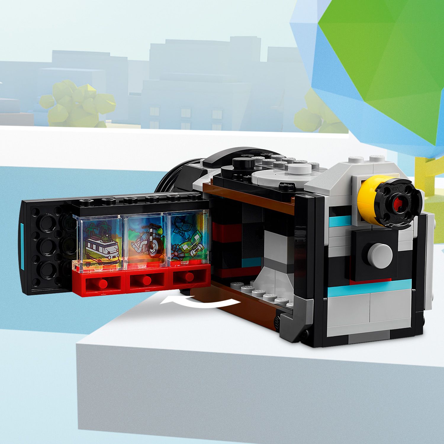 LEGO Creator 3 in 1 31147 Retro Camera (261 Pieces), Building Blocks ...