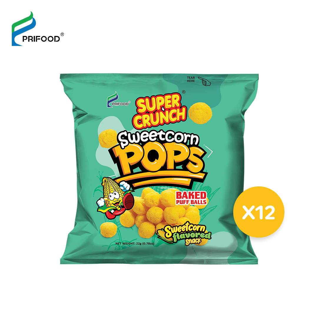 Super Crunch Sweetcorn Pops 22g (bundle of 12) | Shopee Philippines