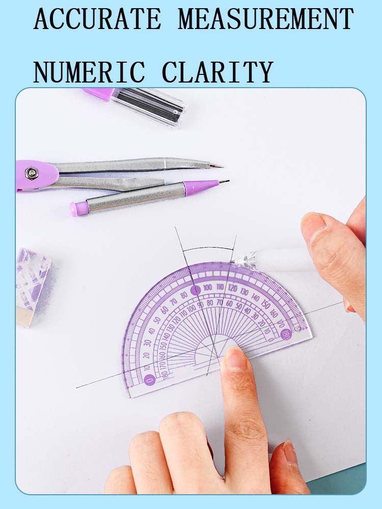 Student Drawing Measurement Learning Tools Set 7Pcs/ Set Of Geometric ...