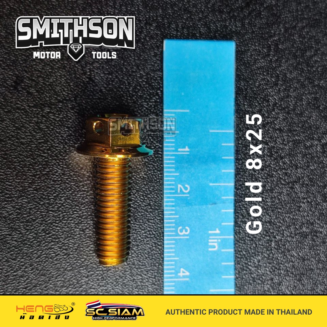 HENG Body Bolts Flower Type Size 8x25 - 8x45 Sold per Piece Motorcycle ...