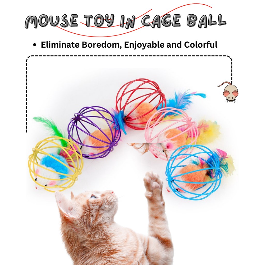 Cats Toys Supplies Anti-boredom Kitten Cat Chasing Toy Plush Mouse in ...