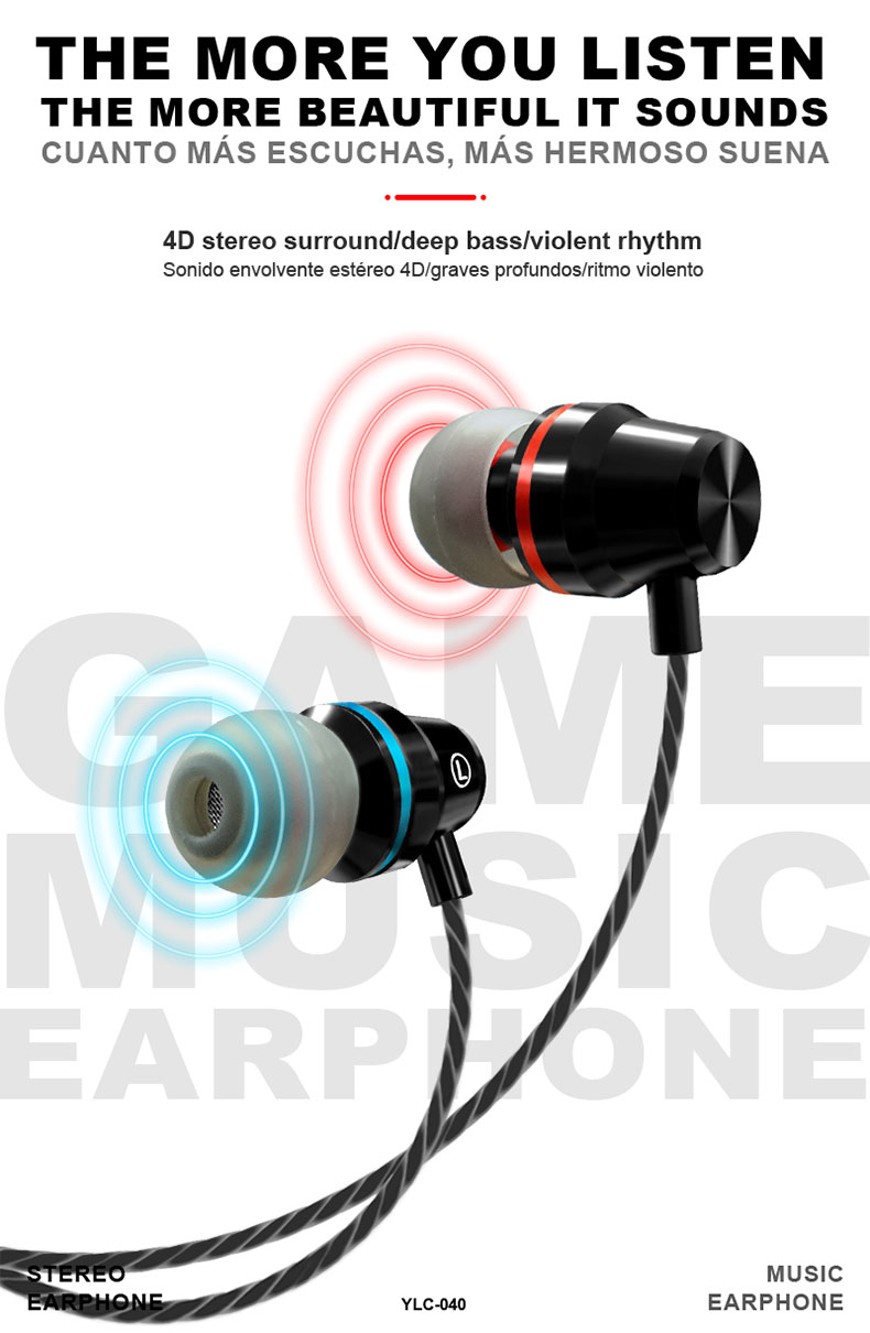 Metal HIFI Tuning upgrade style X608 High Quality Bass In-Ear ...