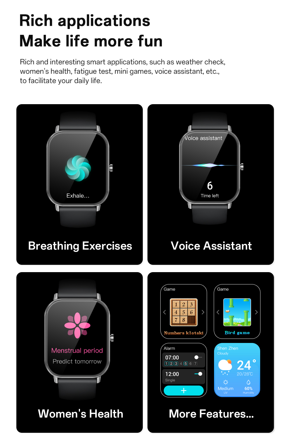 Aolon GTS ULTRA Smart Watch Original 100+ Sport Modes Rich Applications ...